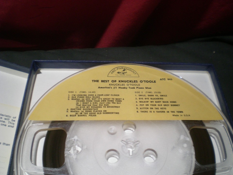 Knuckles O'toole - Plays Again Reel To Reel Tape 7 1/2 IPS Tested ...