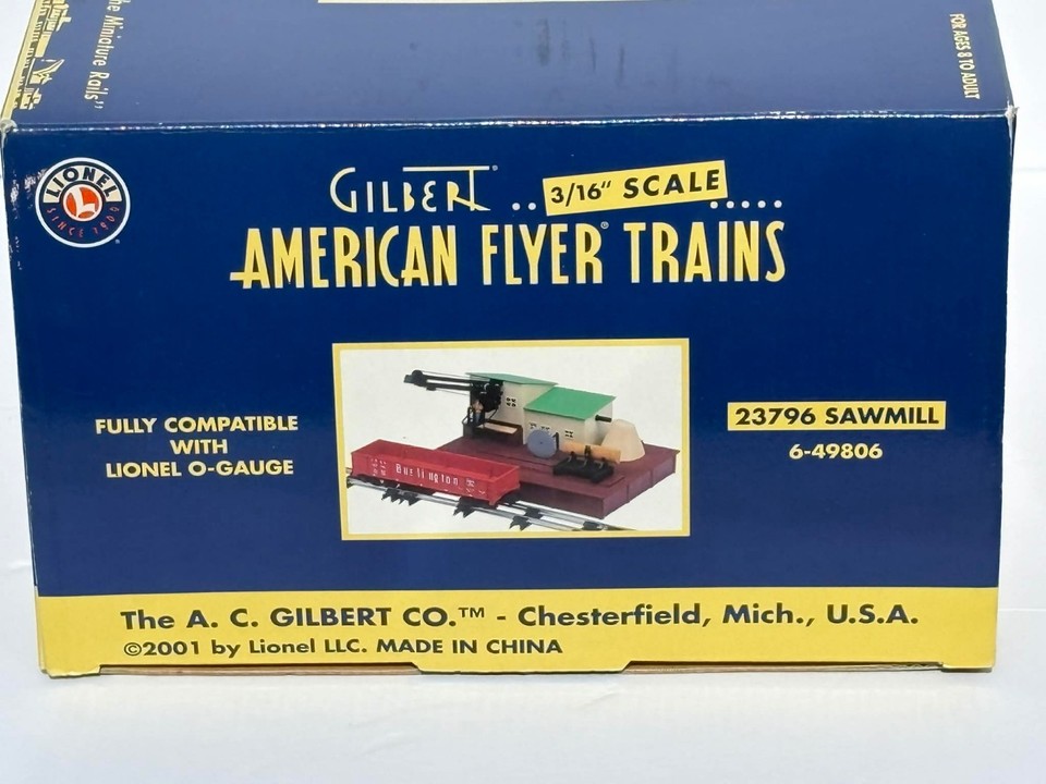 American Flyer Lionel 6-49806 / 23796 Sawmill New In Box Never Used ...