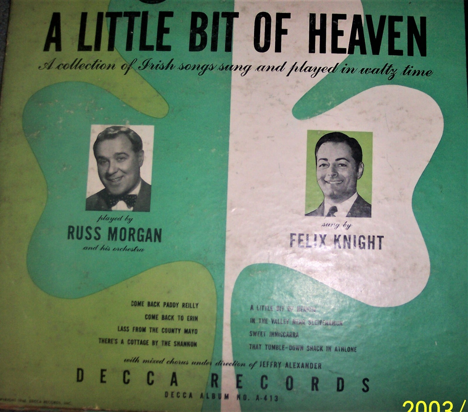 RUSS MORGAN ORCH./ Felix Knight: A Little Bit Of Heaven 1946 Decca 78 ...