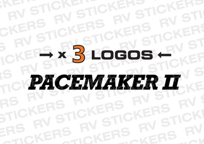 3x CHESNEY PACEMAKER 1970's Caravan decal, sticker, vintage, graphics ...