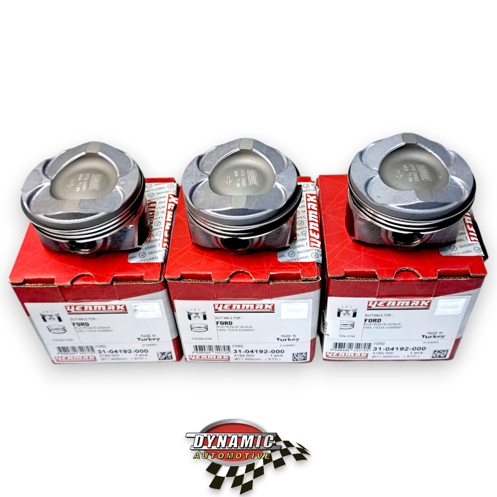 3X NEW UPGRADED 72.40MM PISTON & RING FOR FORD FOCUS ECOSPORT CMAX 1.0 ...