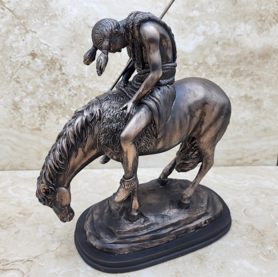The End of the Trail Native American Indian Heritage Sculpture Horse ...