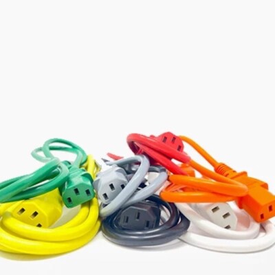 Power Extension Cable IEC Male to Female Kettle Lead C14/C13 0.3m/1m/2m ...