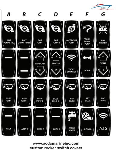 Rocker Switch Custom labeled Cover ( Actuator) made in USA | eBay