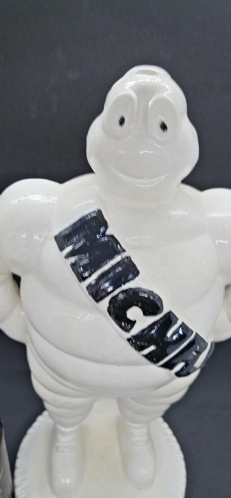 VINTAGE MICHELIN ADVERTISING BIBENDUM TIRE MAN MASCOT PLASTER SCULPTURE ...