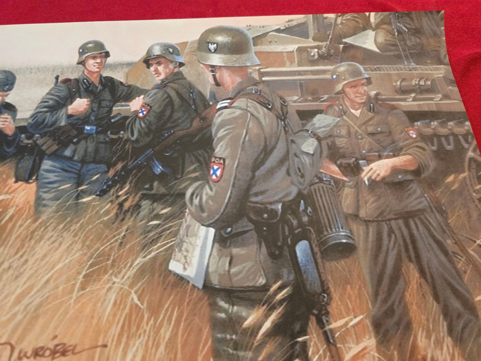 WW2 WWII German ELITE FOREIGN VOLUNTEERS SOLDIER w MG GUN Military ...