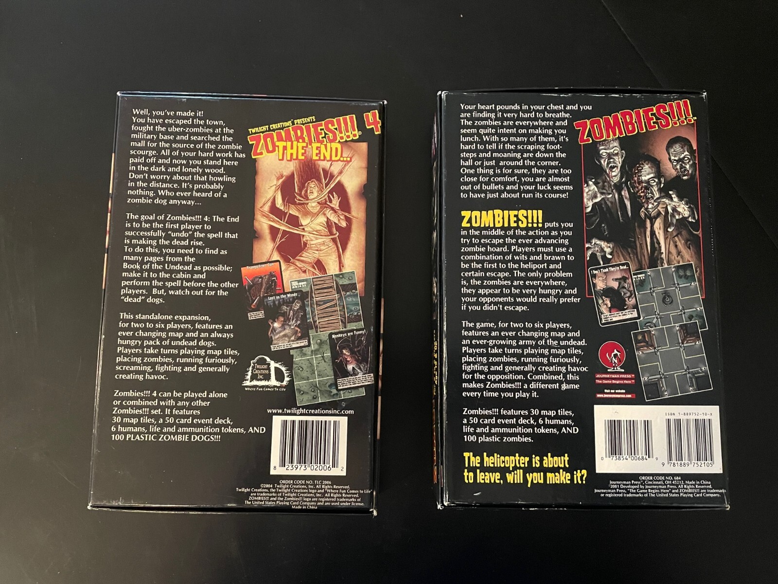 Zombies 4 The End... Board Game Card Game Complete + Zombies BX 6016 | eBay