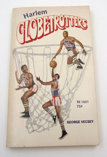 Vtg New 1970 Harlem Globetrotters Paperback Book George Vecsey (1st ...