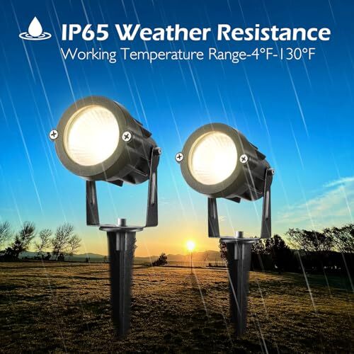 Low Voltage Landscape Lighting: 10W 1000LM LED Landscape 8 Pack Warm ...