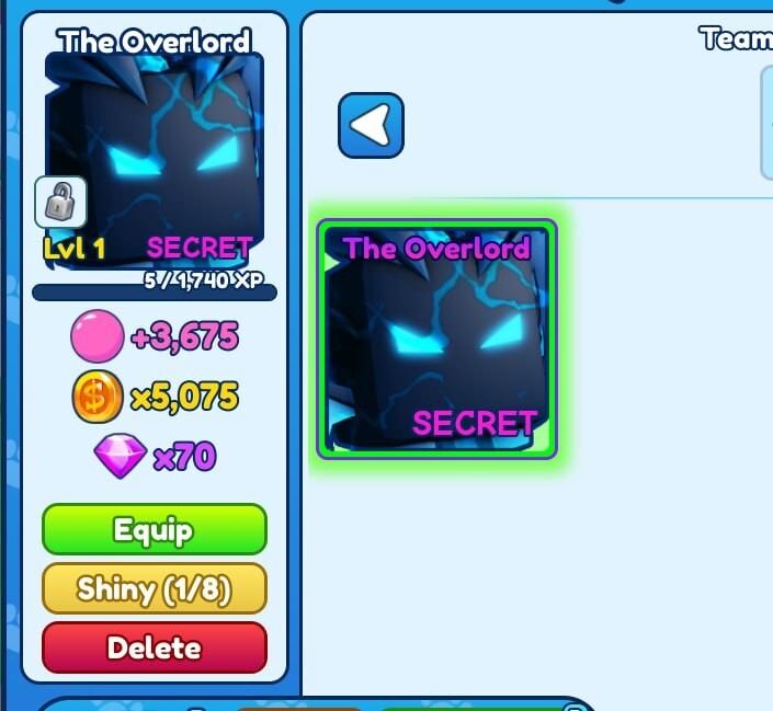 Mythic The Overlord | Bubble Gum Simulator INFINITY | ROBLOX | BGSI ...