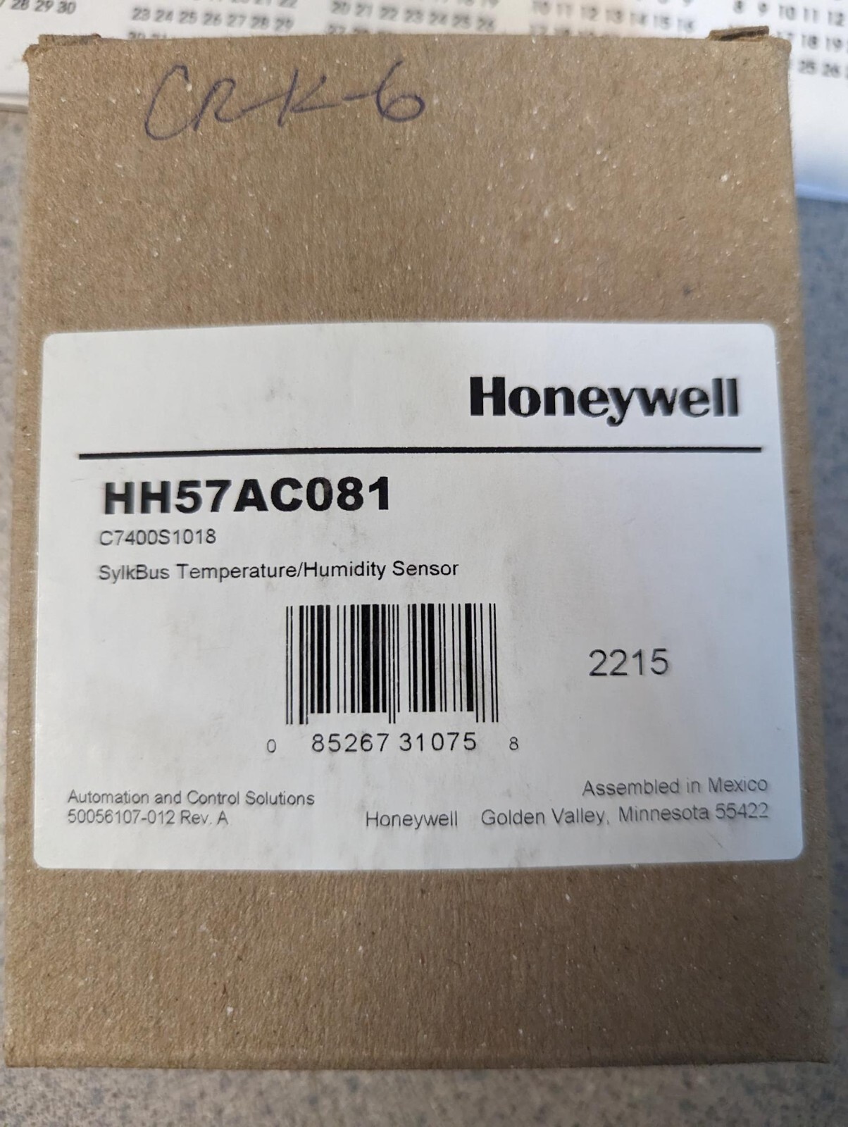 Carrier HH57AC081 C7400 Enthalpy Sylk Bus Temperature Humidity Sensor ...