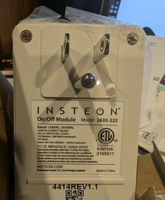Insteon 2635-222 On/Off Dual Band 3-PIN Plug-In 2 Units - NIB but ...