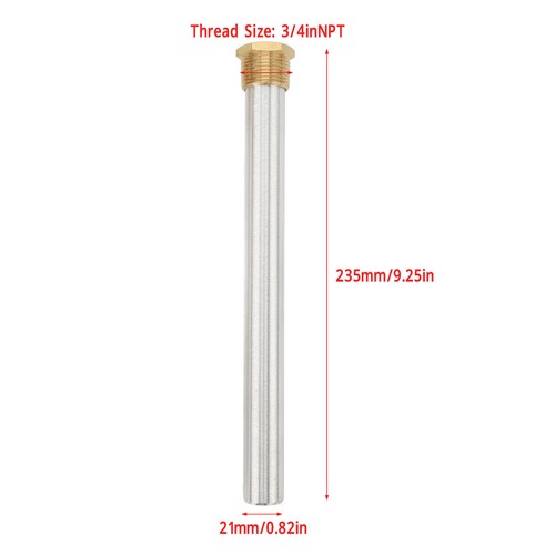 .* RV Water Heater Anode Rod Brass Cap 3/4in NPT Thread Magnesium Rod ...
