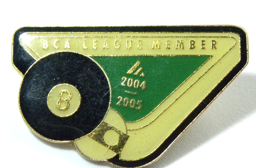 BCA League Member Pin 2004 2005 Billiard Congress of America 8 Ball Hat ...