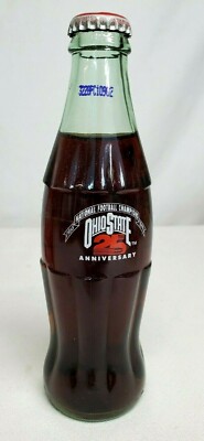 1968-1993 Commemorative OHIO STATE Buckeyes 25th CHAMPIONS Coca Cola ...