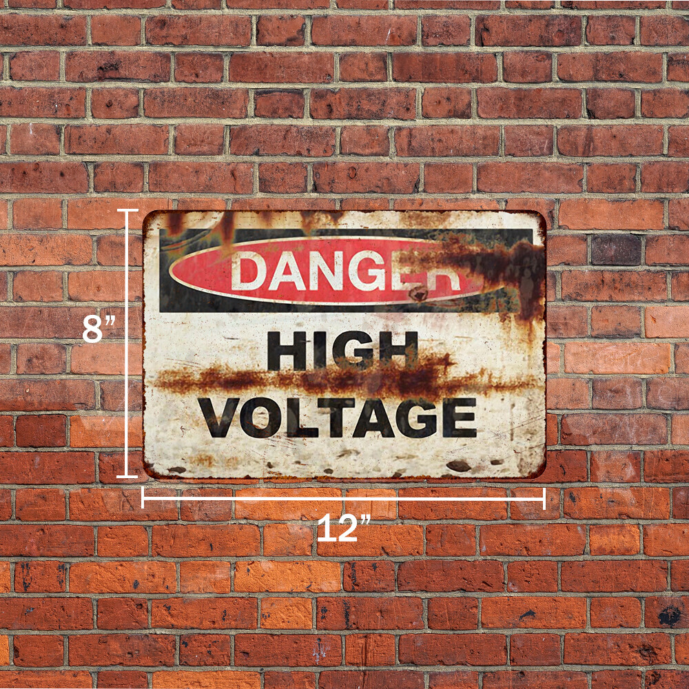 Danger High Voltage Vintage Retro Reproduction Gift 8x12 Metal Sign ...