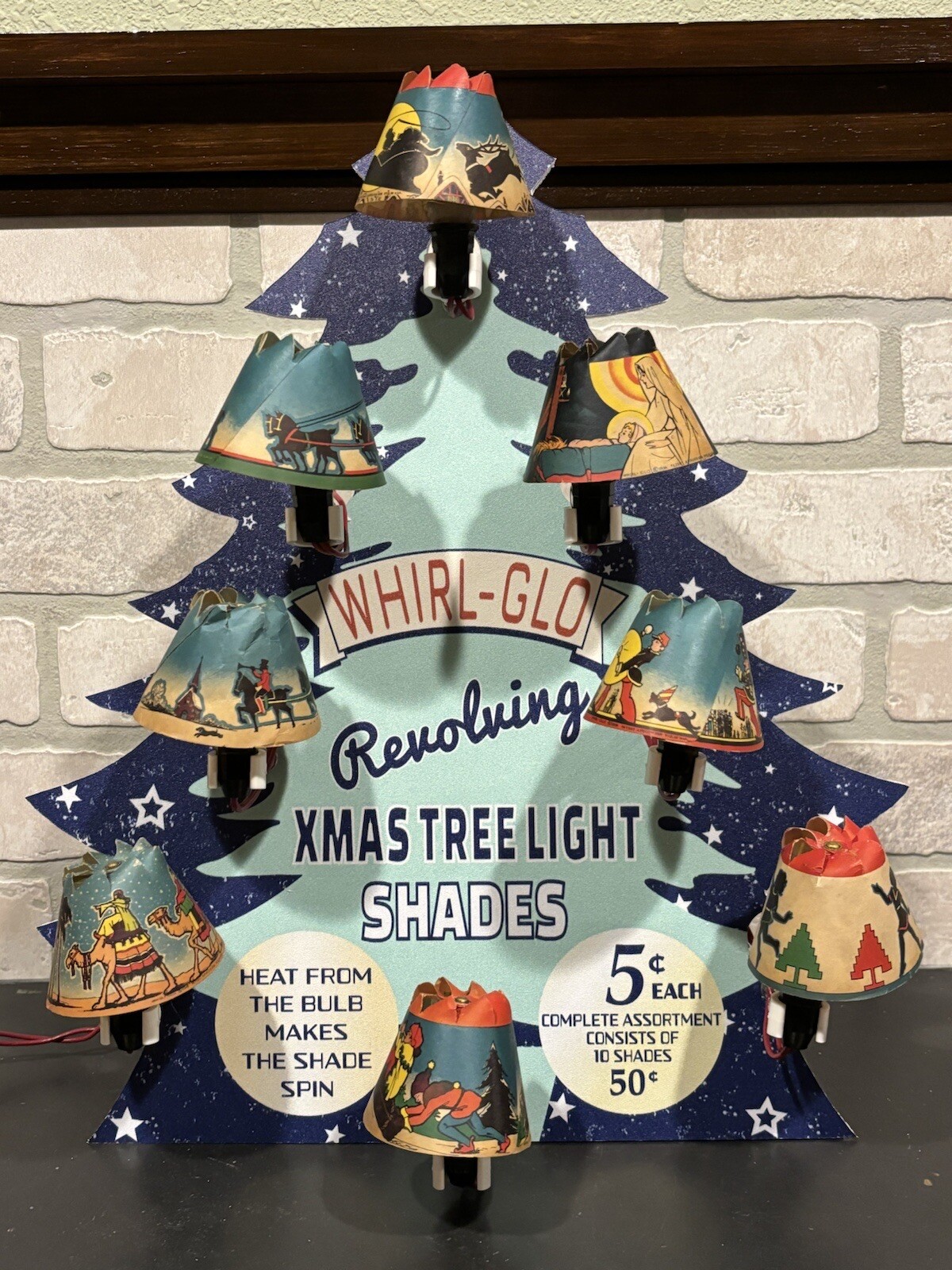Whirl Glo Spinning Shade Christmas Light Display - Dark Blue | eBay