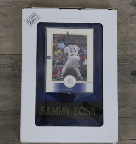 2000 SP Authentic Sammy Sosa Cubs Trading Card on Plaque Recognition ...