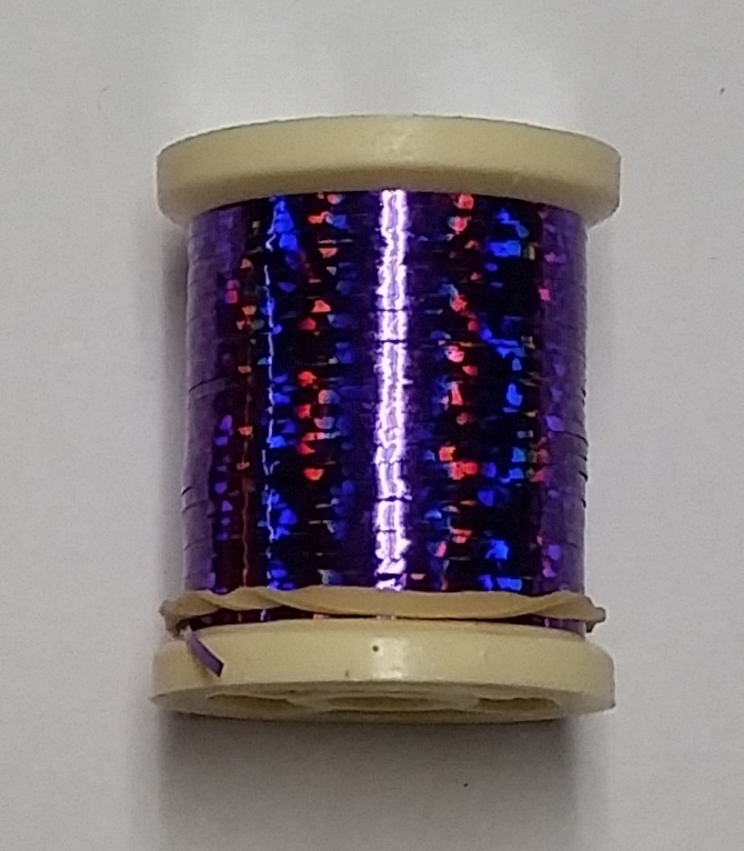 HOLOGRAPHIC TINSEL 20 Yard Spool Danville Size #14 Fly Tying Material ...