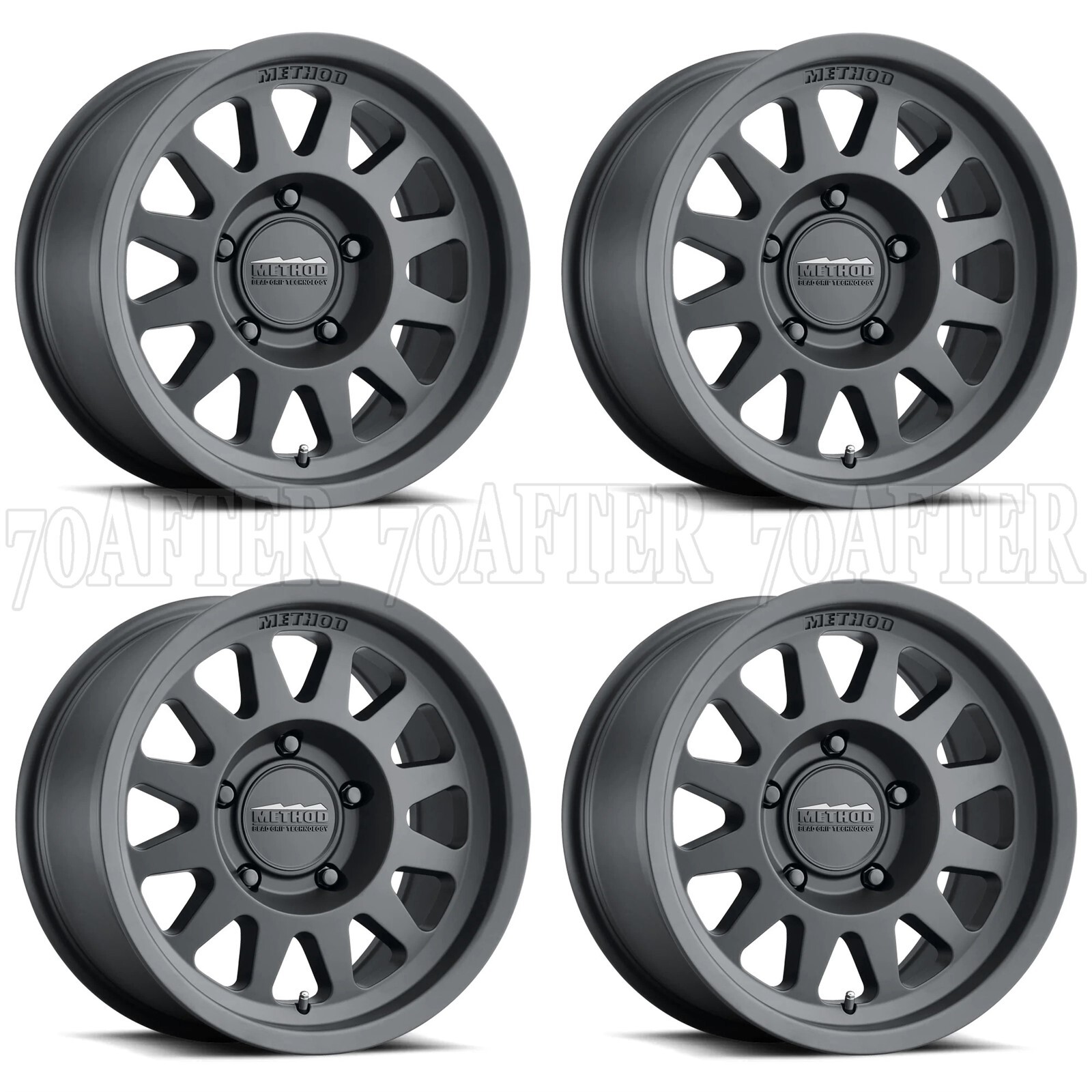 (4X) Method MR704 Bead Grip Wheels [17x8.5|5x139.7|ET:0|CB:108] Matte ...