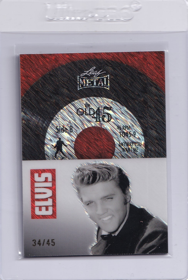 2024 Leaf Metal Elvis Presley Icon Collection The Old 45 Love Me Tender ...