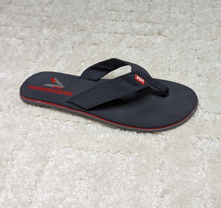 HH Hydropower Men's Pool Side Gray Flip Flops, Size 1… - Gem