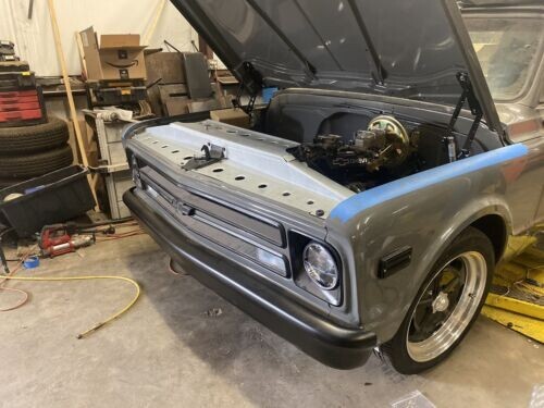 67-68 Chevy/GMC C10 Radiator Filler Panels w/Round Dimple hole Steel 3 ...