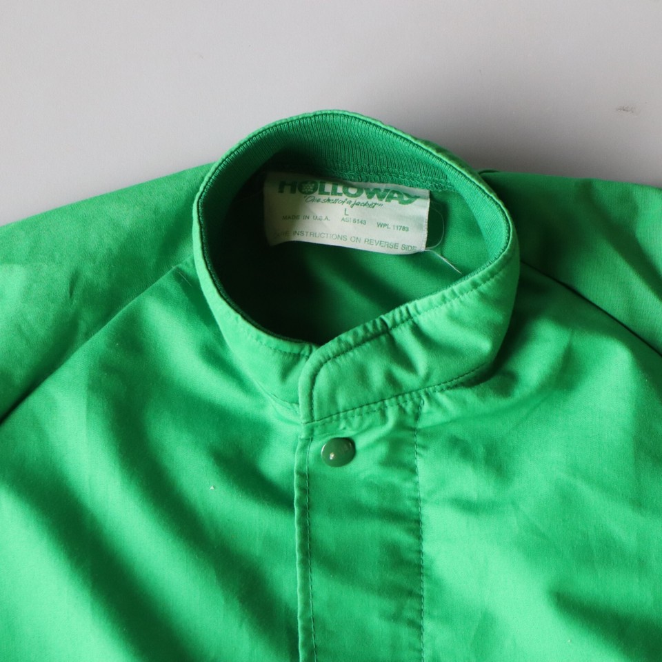 VINTAGE Pioneer Seed Green Work Jacket Farmer Corn Large Agriculture ...