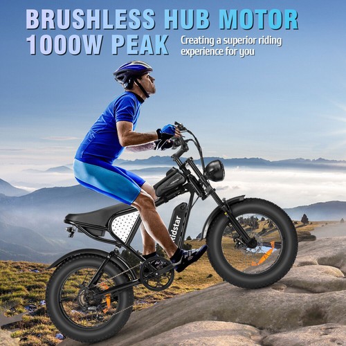120OW Electric Bike 48V 15Ah 20'' Fat Tire Commuting Mountain Ebike ...