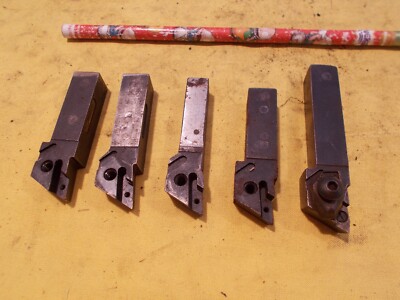 5 KENNAMETAL TOP NOTCH CARBIDE INSERT 1/2 LATHE PROFILE TOOL HOLDER ...