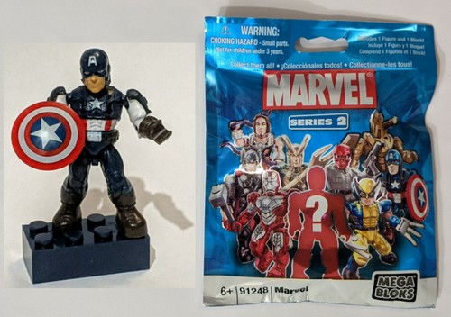 CAPTAIN AMERICA SERIES 2 NEW SEALED BAG/ PACK - MARVEL MEGA BLOKS ...