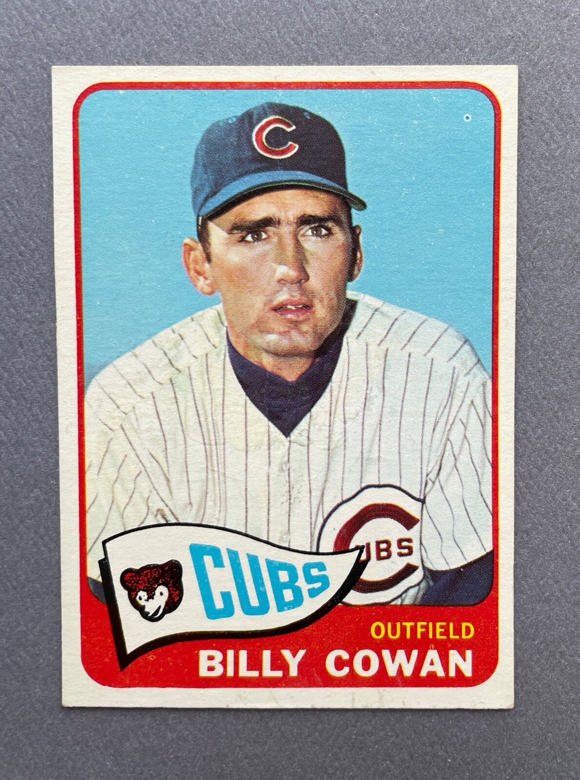 1965 Topps Baseball Billy Cowan #186 Chicago Cubs Vintage Card | eBay