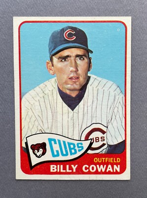 1965 Topps Baseball Billy Cowan #186 Chicago Cubs Vintage Card | eBay
