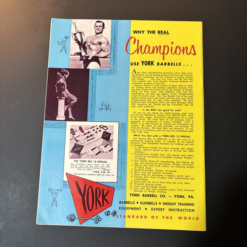 Larry Scott Muscular Development Bodybuilding Magazine June 1965 Vol 2 ...