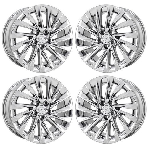 18" LEXUS ES250 PVD BRIGHT CHROME-C WHEELS RIMS FACTORY OEM 74375 2021 ...