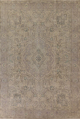 Distressed 10x12 Living Room Traditional Area Rug Vintage Handmade Wool ...