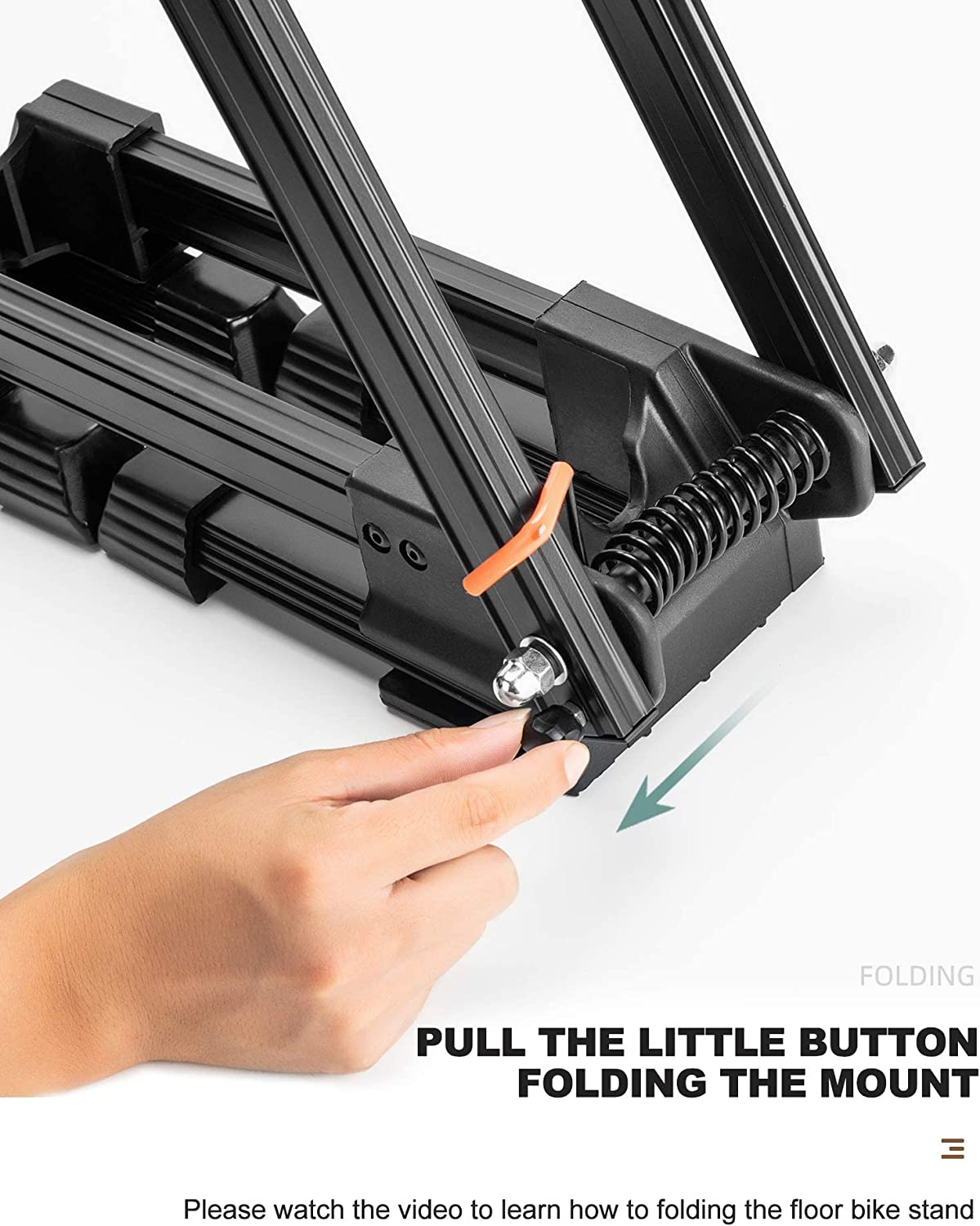 Foldable Bike Stand Floor Alloy Bicyle Stand Folding Indoor Parking ...