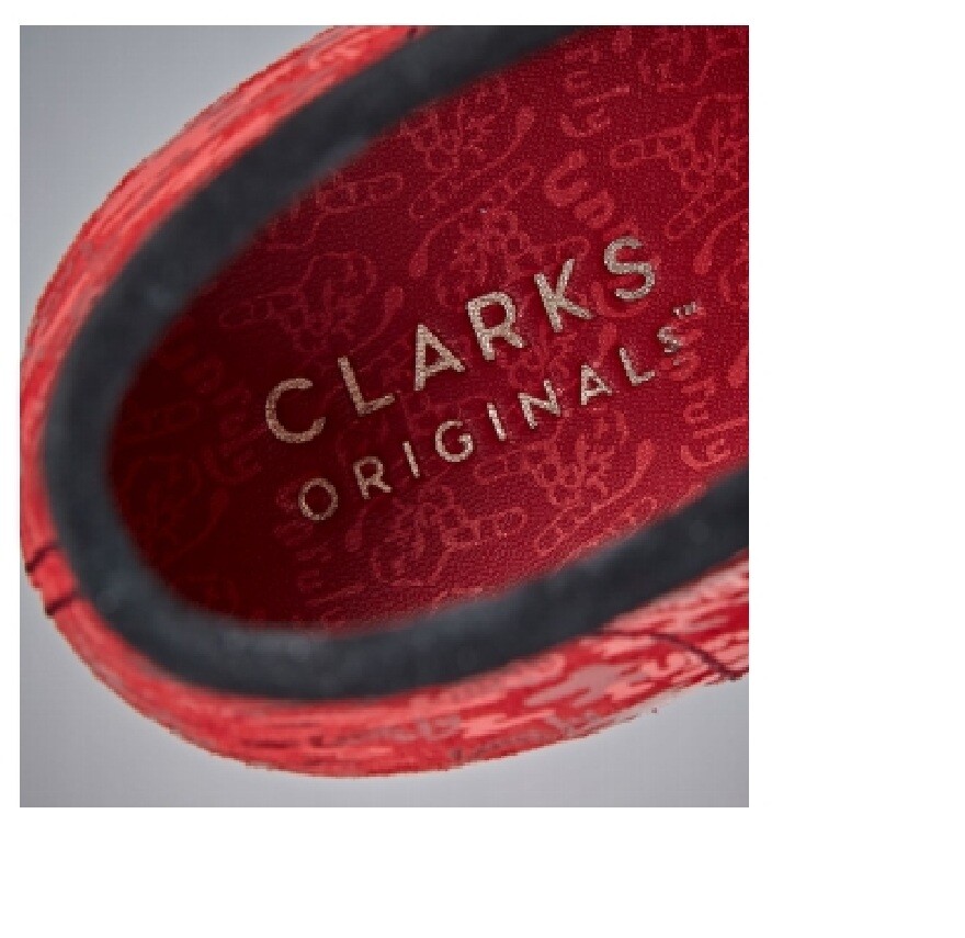 New CLARKS Original EXCLUSIVE Popcaan Collab Red Black Camouflage ...