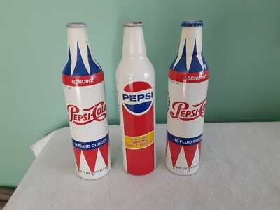 Aluminum Pepsi Bottles 2009 Empty Lot Of 3 | eBay