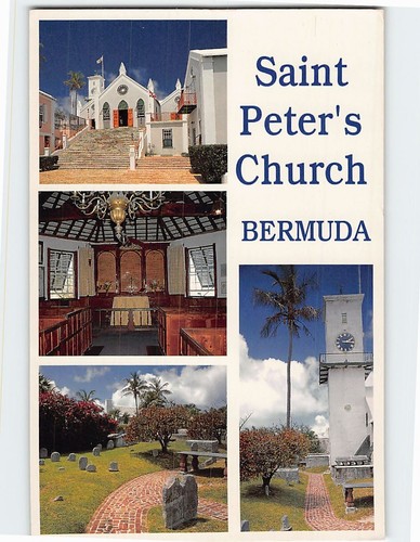 Postcard St. Peter's Church Bermuda British Overseas Territory | eBay