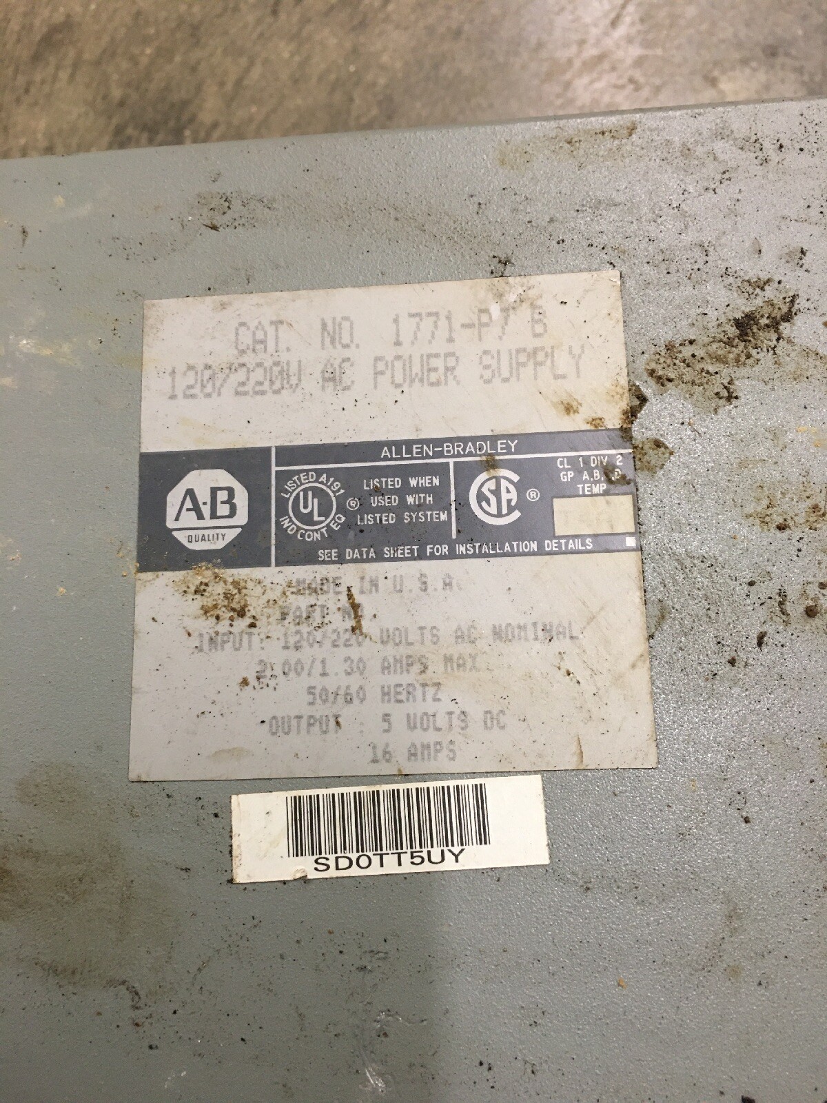 2 ALLEN BRADLEY 1771-P7 SER. B & 1 1771-PS7/C Power Supply’s | eBay