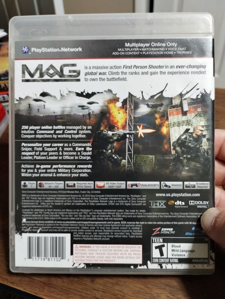 MAG (Sony PlayStation 3, 2010) PS3 Complete CIB With Manual ...