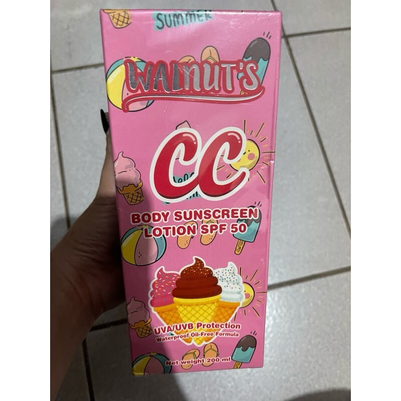 WALNUT'S DD BODY SUNSCREEN lotion SPF50 PA+++ 200g | eBay