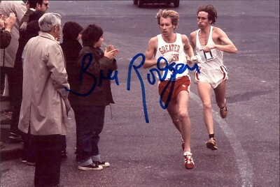Bill Rodgers Signed 4x6 Photo Runner Boston New York City Marathon Long ...