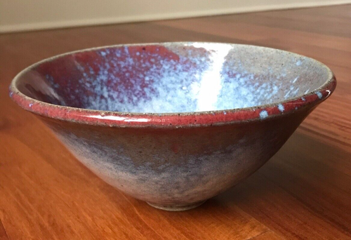 Glazed Studio Pottery Stoneware Bowl Artisian Handmade Potters Initials ...