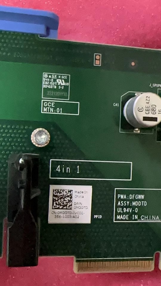 New DELL R740 R740XD GPU Power Extension Card MDDTD 0MDDTD w/Cable ...