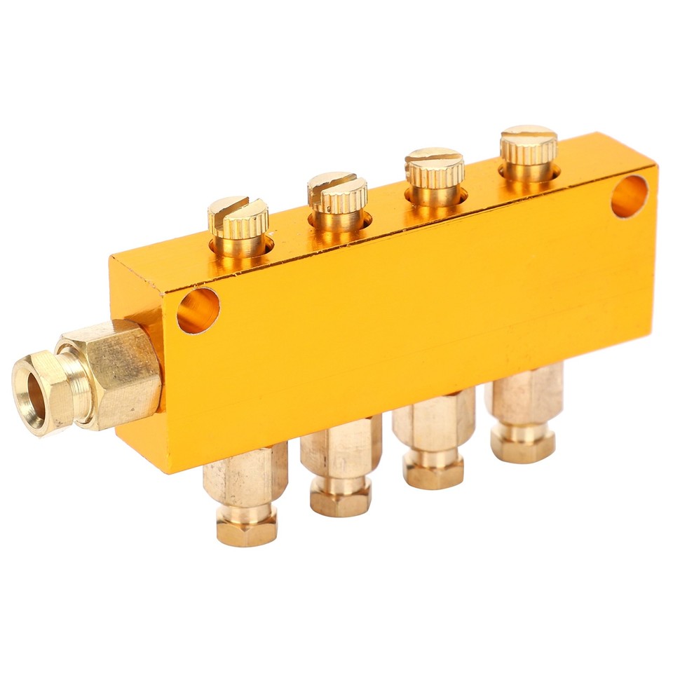 Oil Distributor B Type 4 Way Adjustable Lube Oil Piston Divider Valve 1 ...