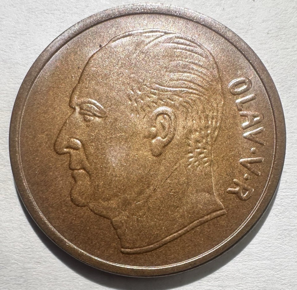 1963 Norway 5 Ore, UNC/BU Key Date! | eBay