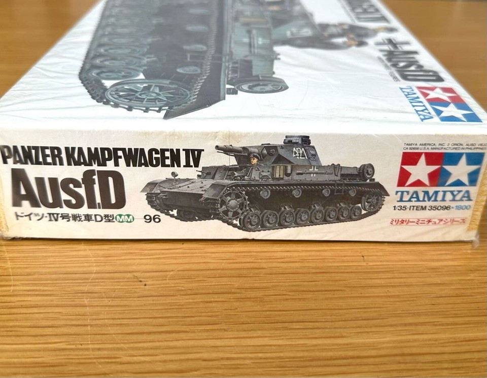 New TAMIYA Tamiya el TAMIYA PANZER KAMPFWAGEN IV Ausf.D German Panzer ...
