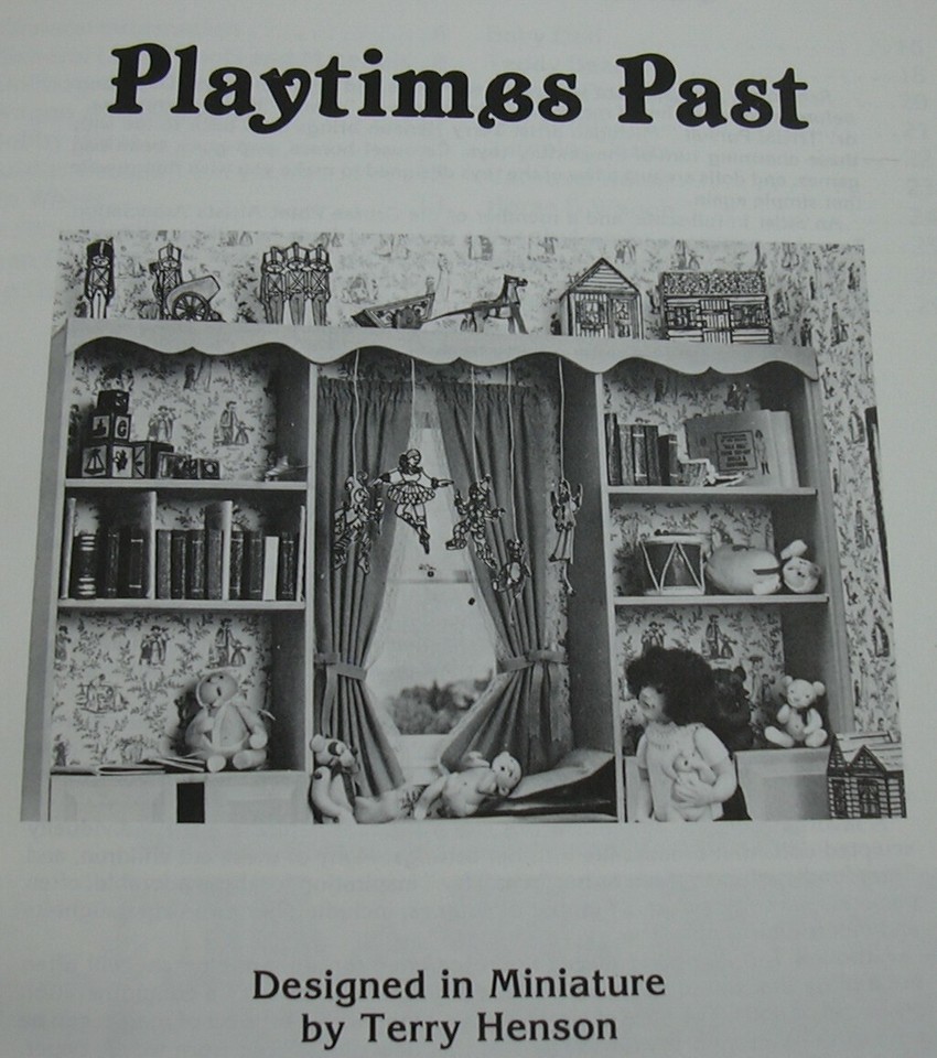 Nutshell News Plans Playtimes Past Miniature Easy to Make Toys Terry ...